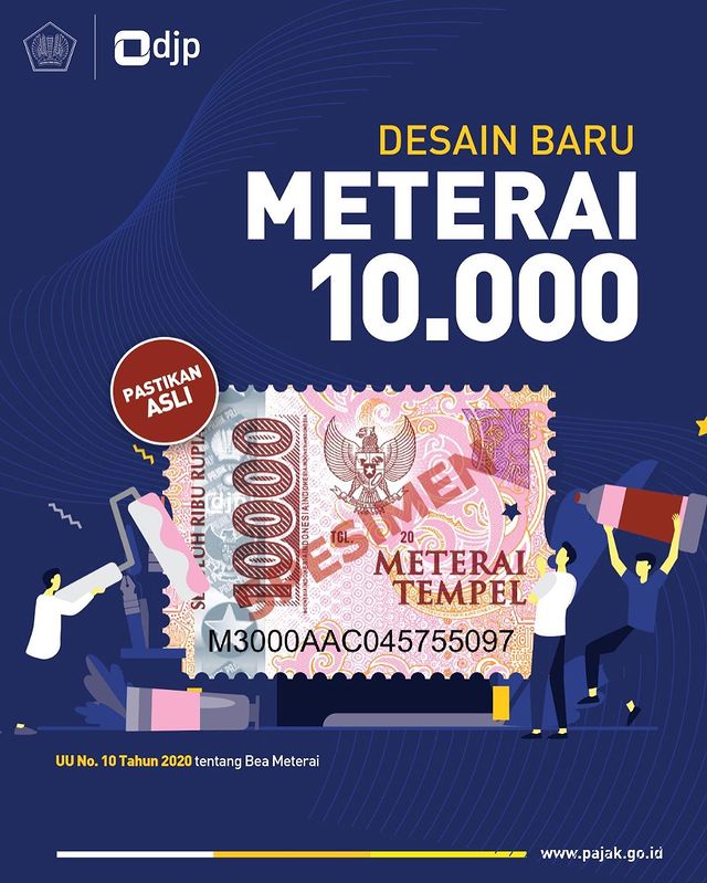 Informasi Meterai 10000 Tahun 2021 - Tips Pajak Media