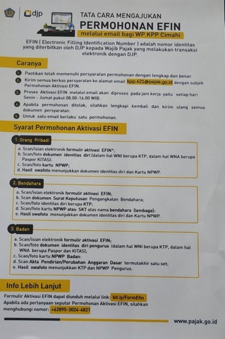 Cara Mendapatkan EFIN Online - Tips Pajak Media